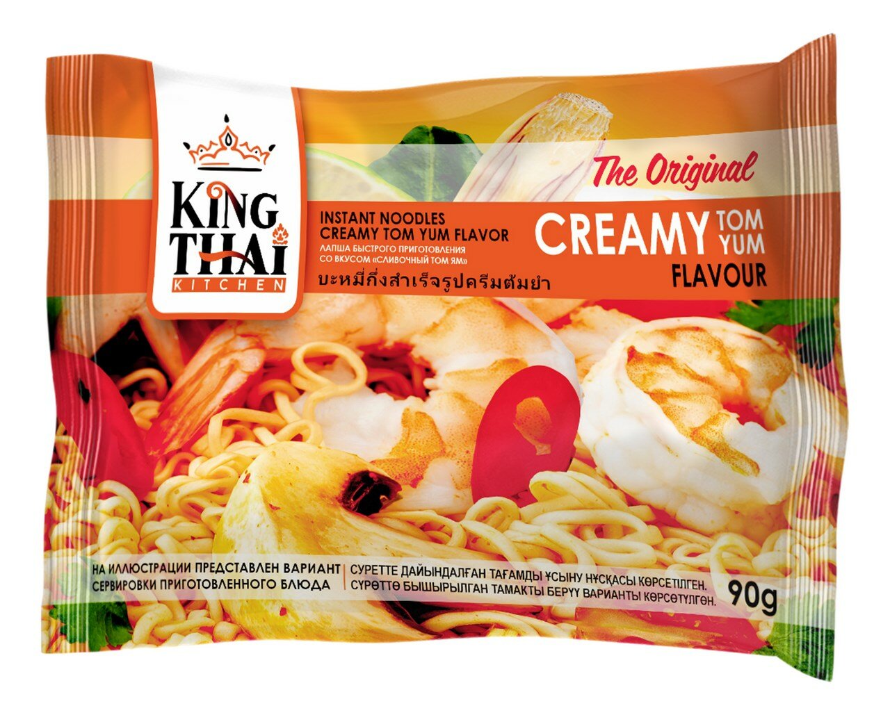 Лапша быстрого приготовления King Thai Kitchen Том ям сливочный, 90г