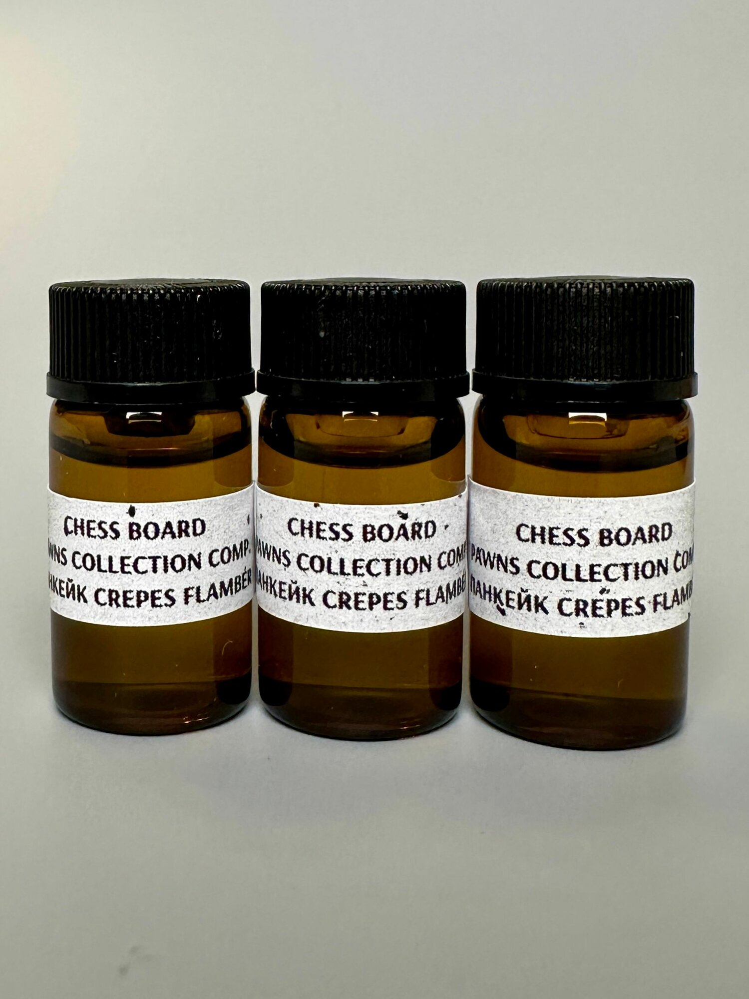 Рефилл ароматический Pawns Collection для насыпной свечи и аромалампы CHESS BOARD 3 шт (12 мл)