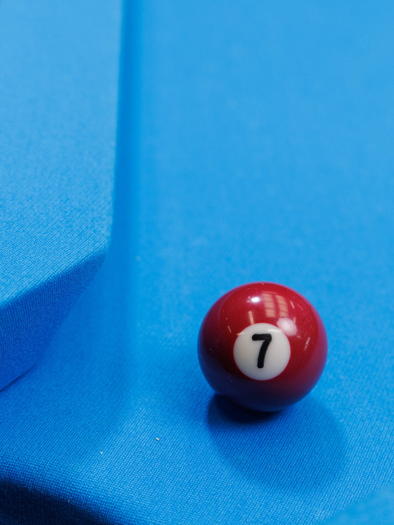 Шар для бильярда №7 38 мм бильярдный шар, бордовый