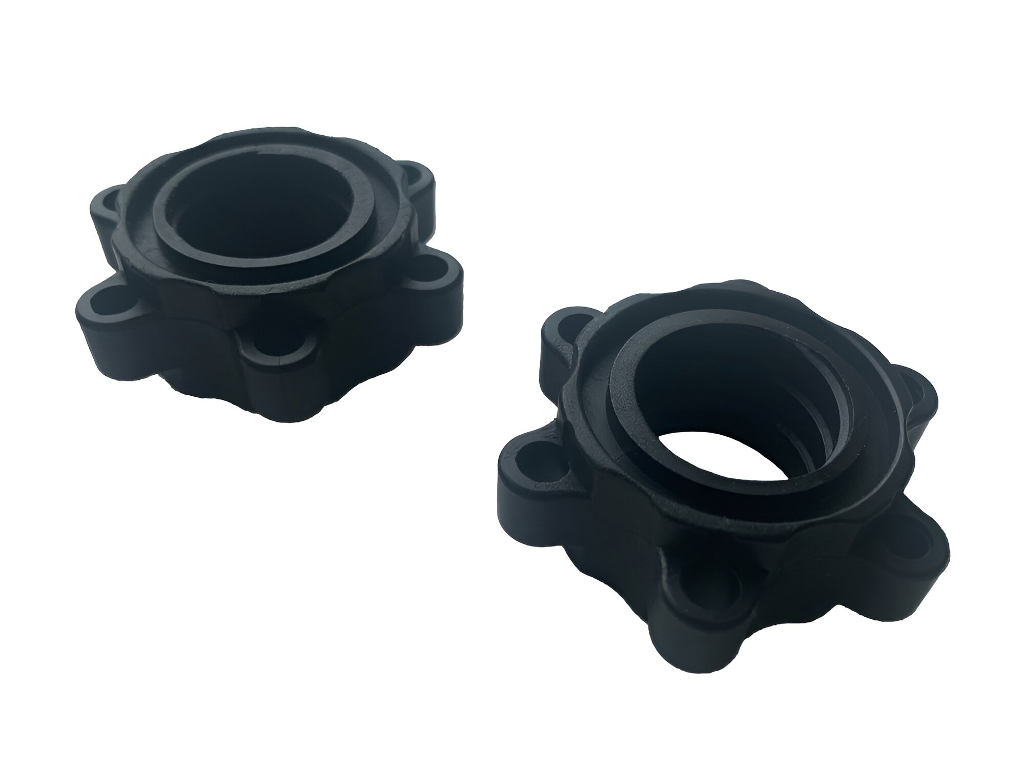 Гриф гантельный R0238, пластик, длина 45 см, нагрузка до 30 кг, черный