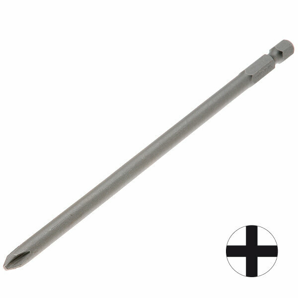 Бита KR-92-0411 PH2х150мм для шуруповерта сталь S2 шестигранный хвостовик (Kranz) (3 шт. в комплекте)