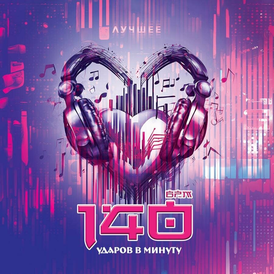 Виниловая пластинка 140 ударов в минуту - Лучшее (Cristal Purple Vinyl LP)