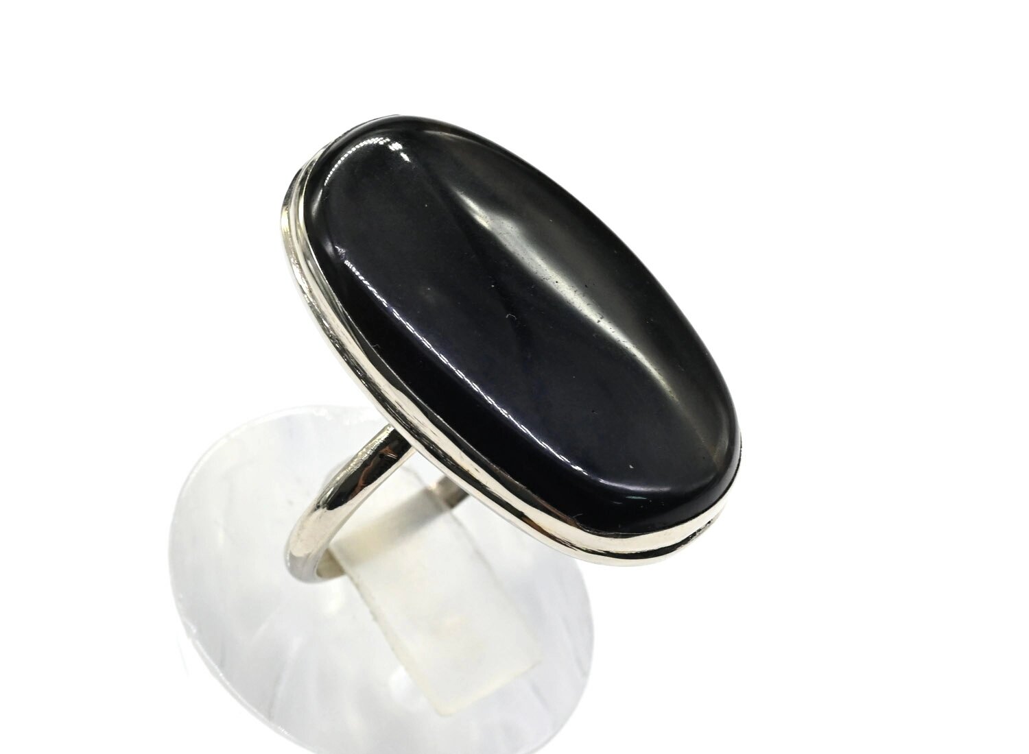 Кольцо, обсидиан