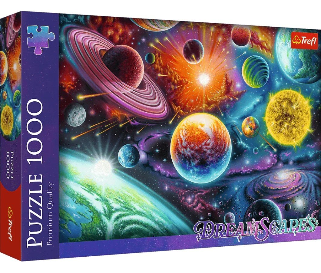 Пазл для взрослых Trefl 1000 деталей, элементов: DreamScapes. Космическое приключение