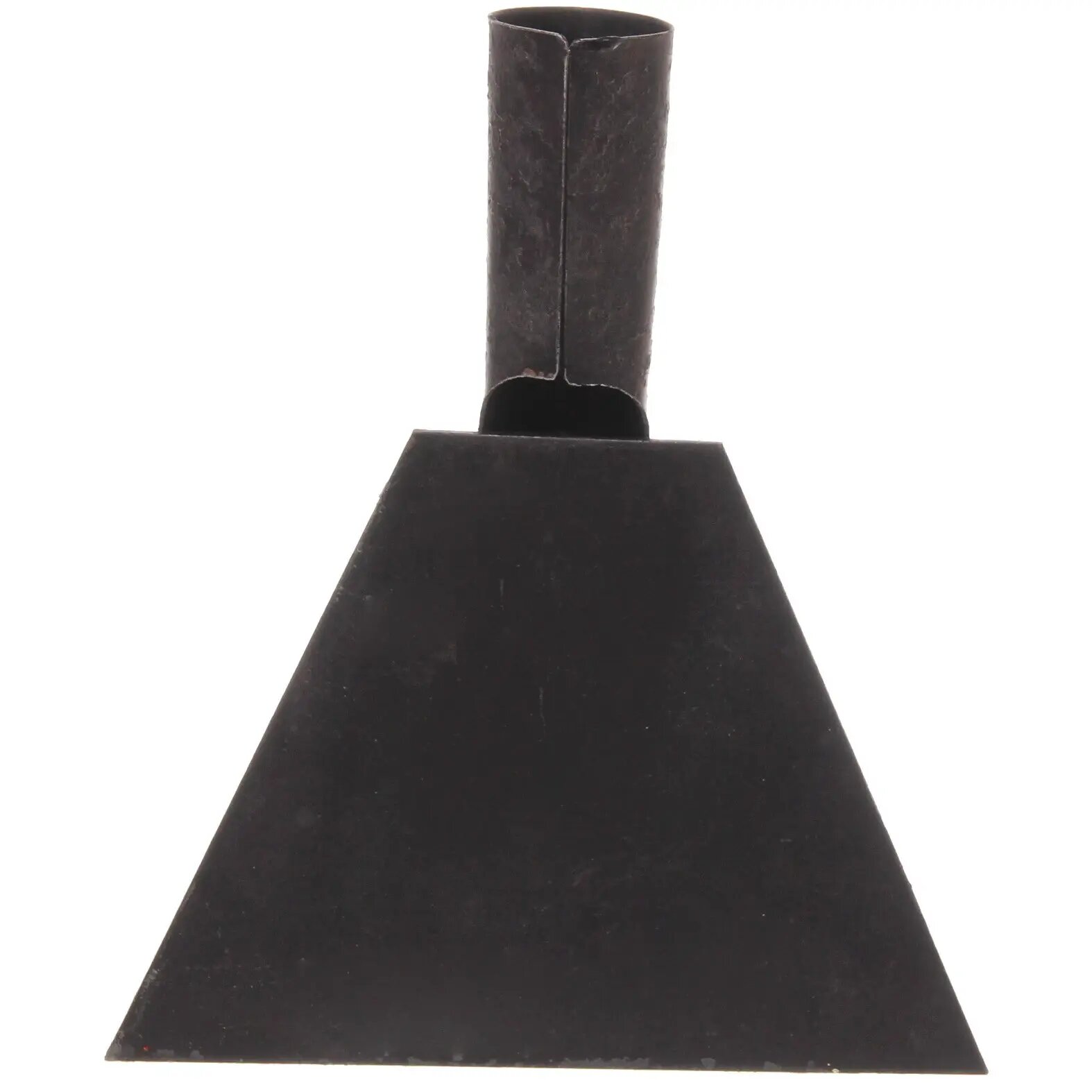 Скребок для льда с тулейкой, металл, размер 150x2,5 мм, черный, для очистки дорожек, диаметр 30 мм