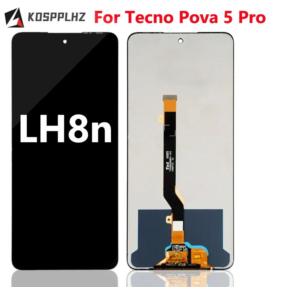 ЖК-дисплей для TECNO Pova 5 Pro, замена экрана для смартфонов Tecno Pova 5 Pova5 Pro LH8n, запасные части для ЖК-экрана For Pova 5 Pro