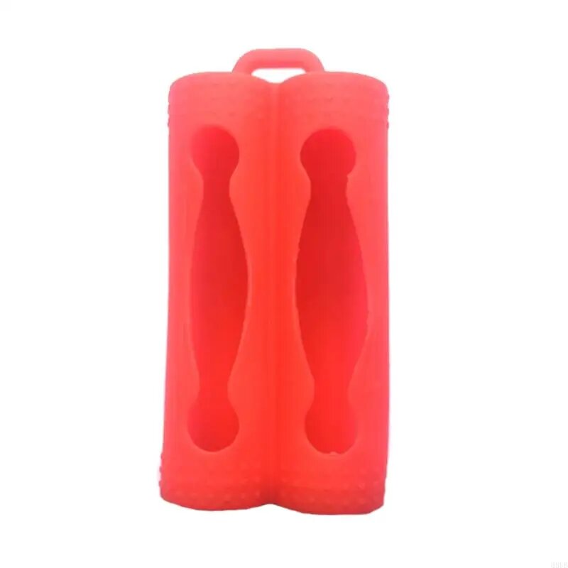 Силиконовый чехол для 2 аккумуляторов 18650, Red