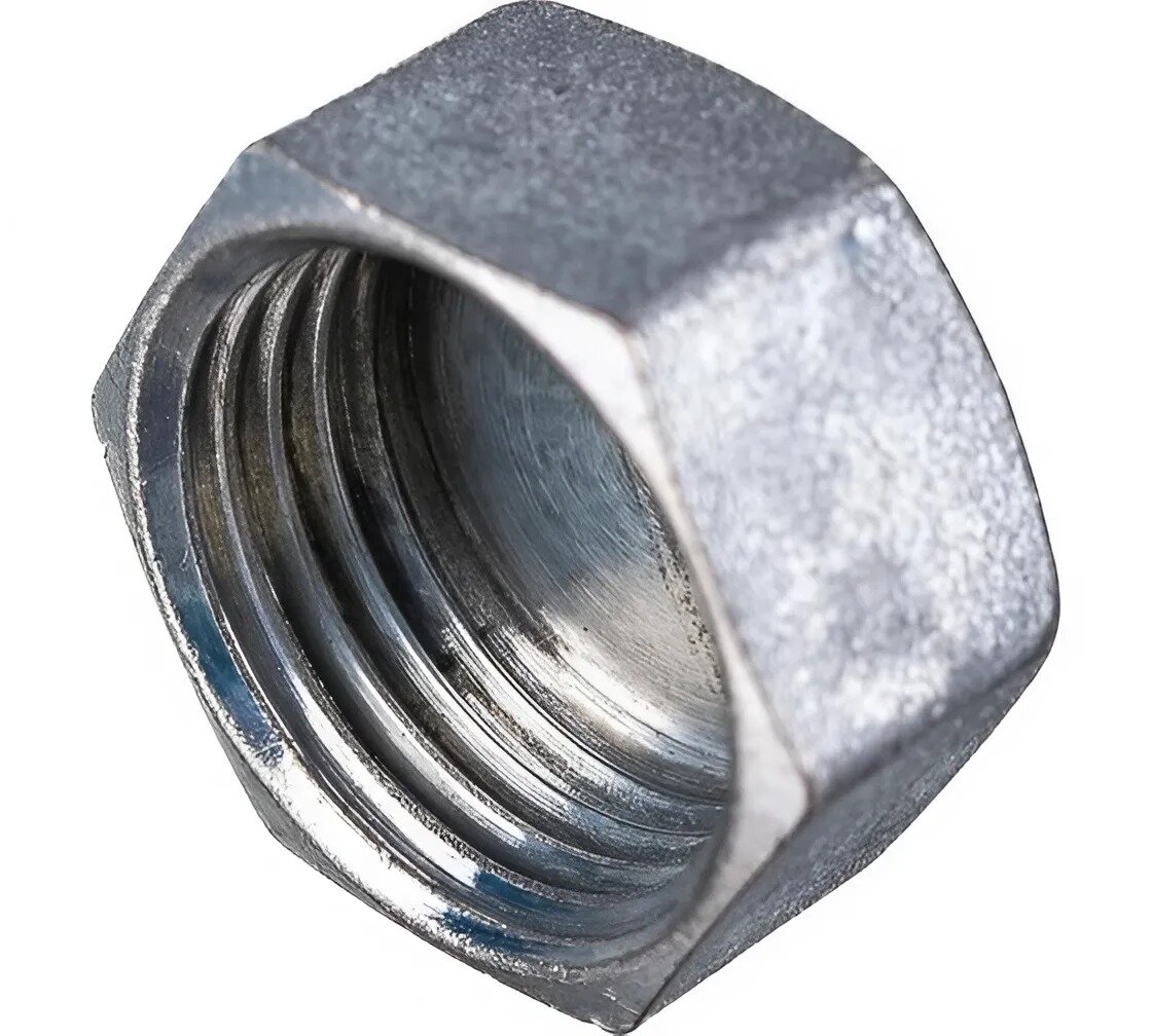 Заглушка Fittex Plus, чугун, оцинкованная, с внутренним соединением, 25мм