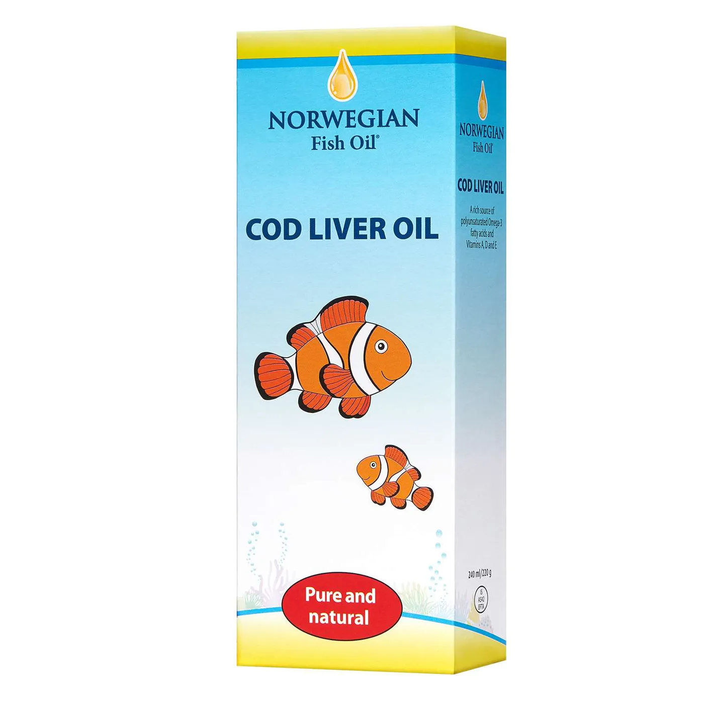 НФО Омега 3 жир печени трески АДЕ д/детей от 3лет-взрослых 250мл