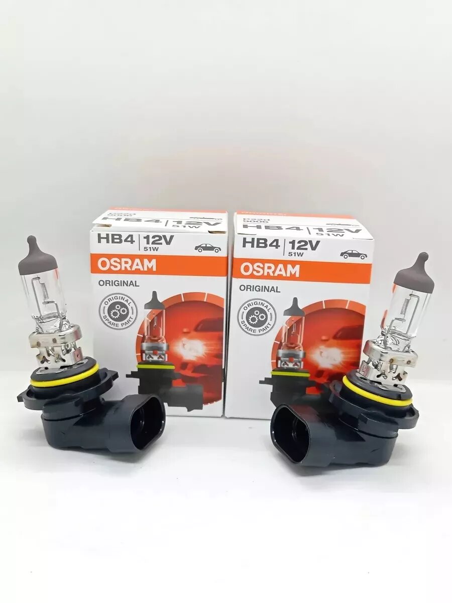 Галогенная лампа 9006 Osram Original HB4 12V 51W, 2шт