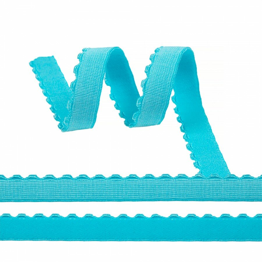 Резинка TBY бельевая (отделочная) ЕТ-1 12мм цв. A2201 небесно-голубой уп. 50 м упак (50 м)