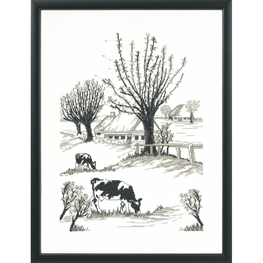 Набор для вышивания Коровы 45 х 60 см PERMIN 70-1109