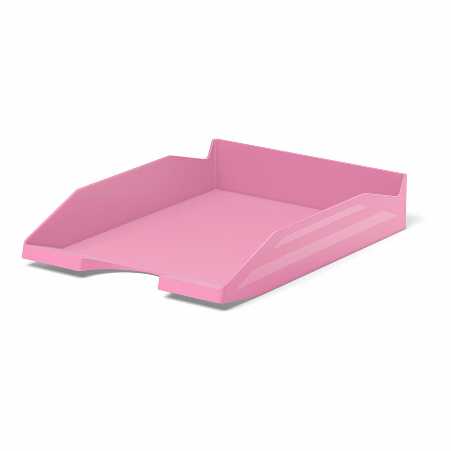 Лоток для бумаг Erich Krause "Office-Pastel", горизонтальный, 346х254х61 мм, розовый