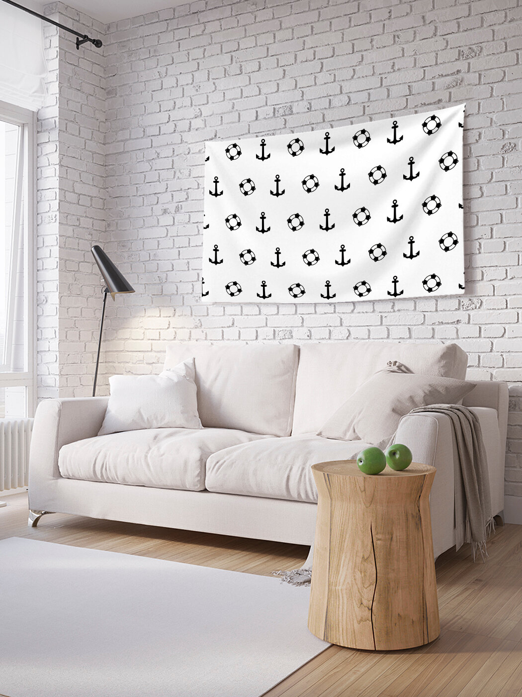 Фотопанно на стену горизонтальный постер 100х150 "Морская атрибутика", JoyArty