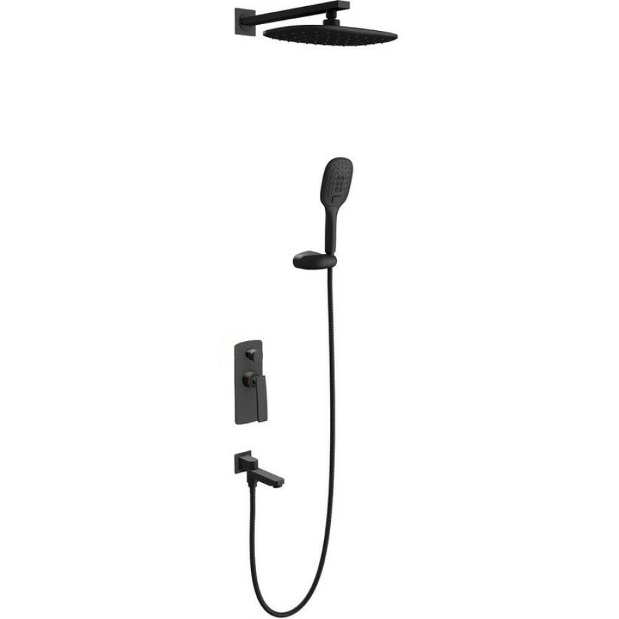 Душевой комплект Timo Helmi SX-4099/03SM С внутренней частью, черный
