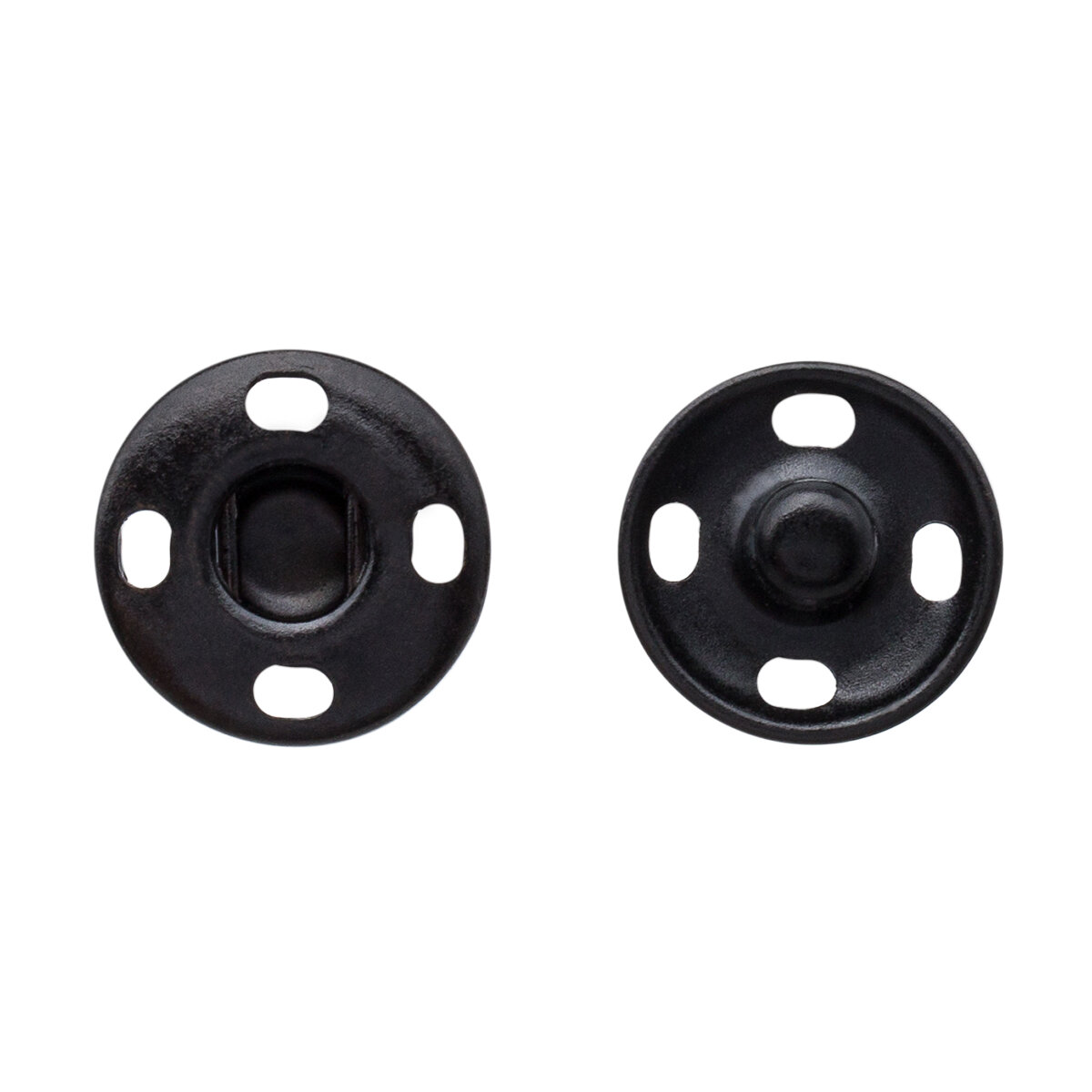 Кнопки для одежды пришивные CSC, 12 мм, на блистере, 24 штуки, цвет черный