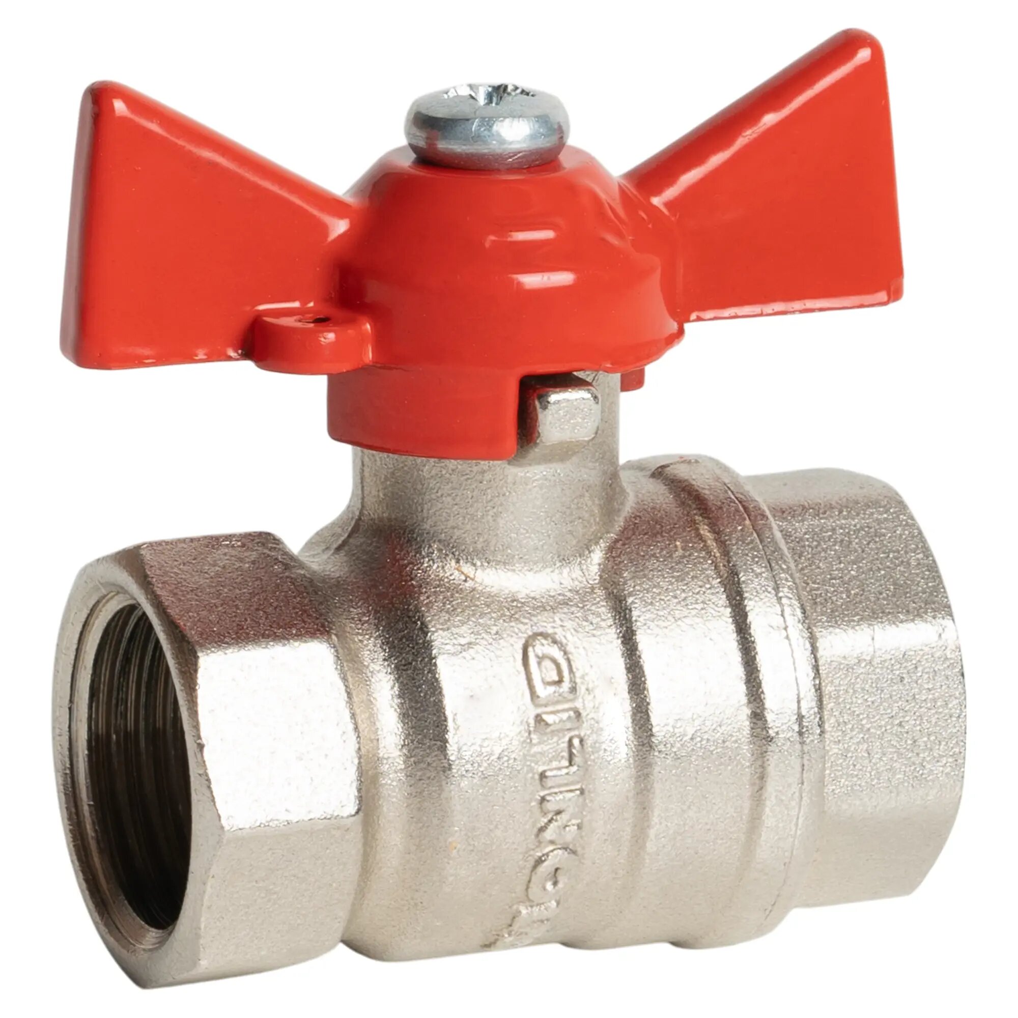 Кран шаровой прямой MONLID PN40 1/2 ВР латунь ручка бабочка ГОСТ Р 59553-2021