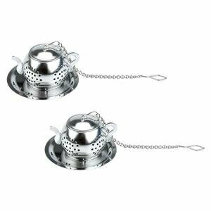 2 Креативные чайники Чайные фильтры Чайные пузырьки Чайные фильтры (серебро)