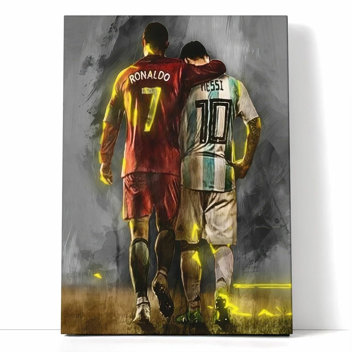 Интерьерная картина на холсте/Роналду и Месси (2)