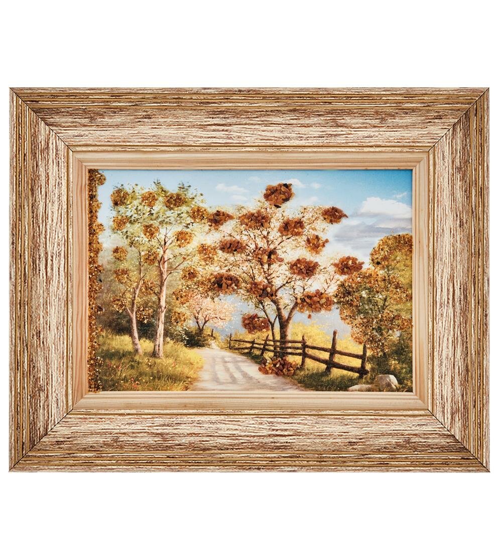 Картина Дорога перемен (с янтарной крошкой) пласт. рамка 33х42см A2188319 Народные промыслы