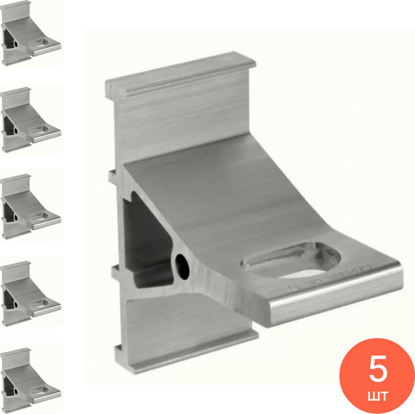 Кронштейн крепежный BK / БК анкерный СА 1500, из коррозионностойкого алюминиевого сплава, диаметр болтов 14мм, 15000Н / крепеж (комплект из 5 шт)