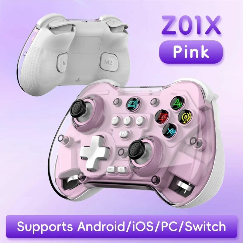 Z01X Игровой Bluetooth-контроллер с эффектом Холла, беспроводной джойстик для Nintendo Switch, ПК с Windows, iOS Mac, Android, телефона