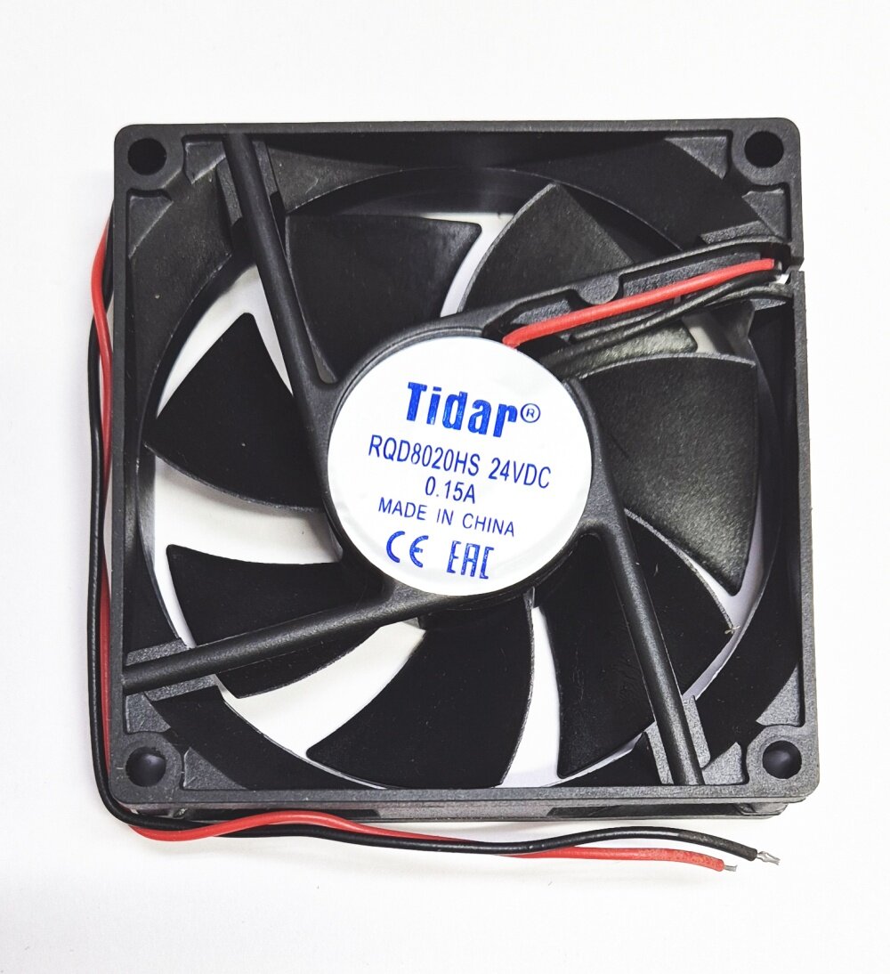 Вентилятор Tidar 80x80x20 RQD8020HS 24V 0.15A с подшипником скольжения