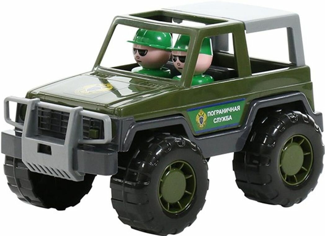 Пластиковая модель "Автомобиль-джип пограничный Вояж" для детей, игрушечный транспорт, машинка детская, сюжетно-ролевая игрушка для игр в песочнице и дома