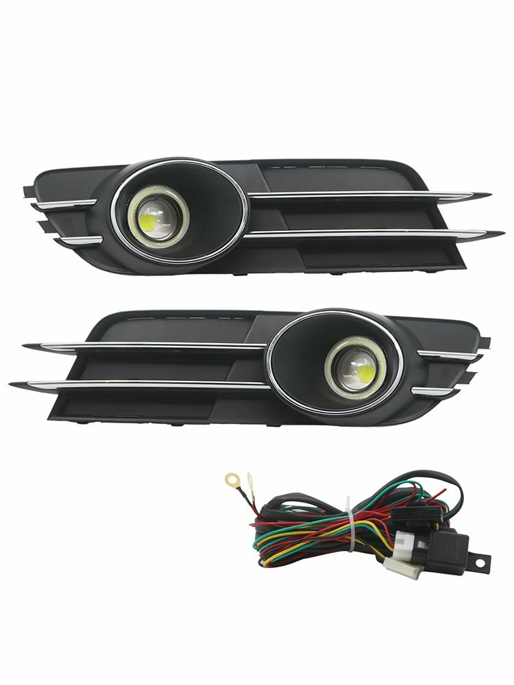 Auforalter Фары автомобильные, Противотуманная фара, 2 шт, арт. 4GD807681B/ 4GD807682B/для Audi A6 C7 2011-2015/Передний бамперный фонарь со жгутом проводов