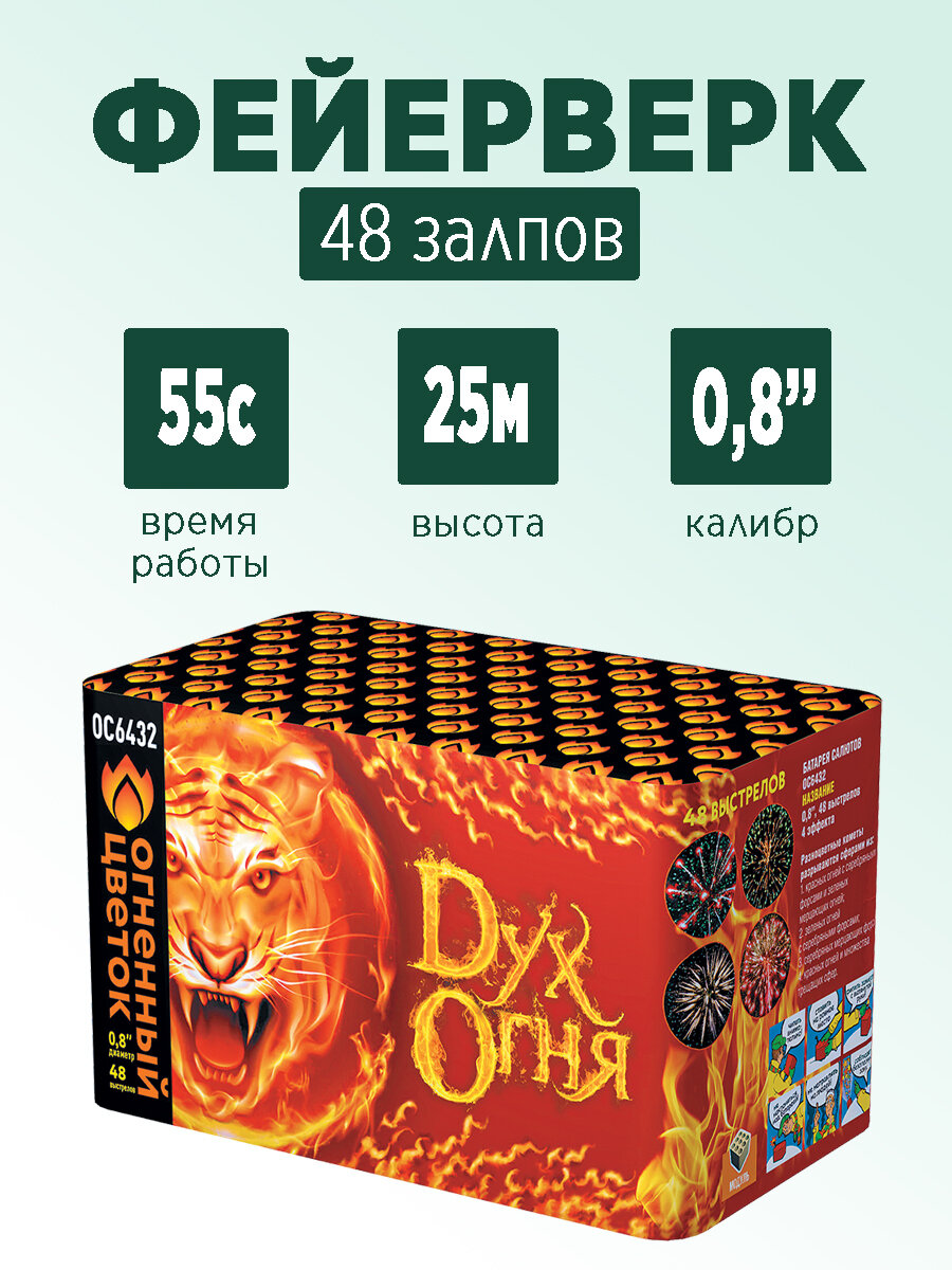 Салют "Дух огня" 48 залпов