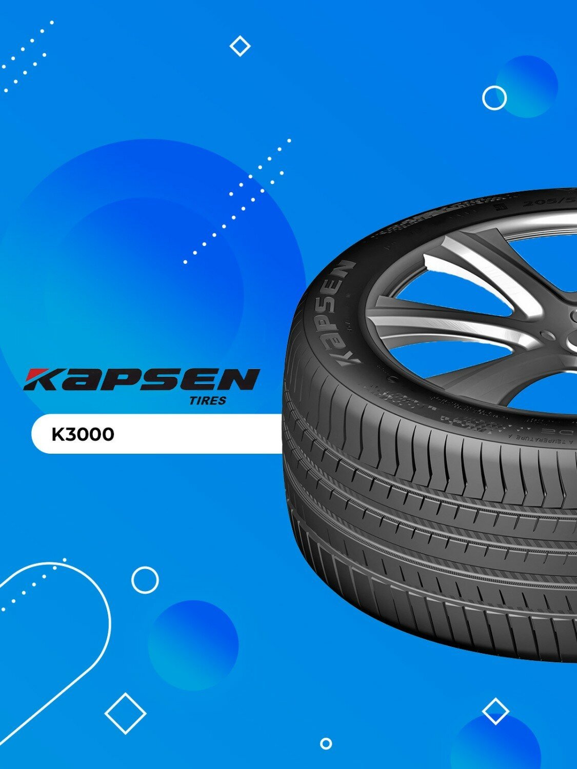 Легковая автомобильная шина Разноширокий комплект 275/45R20 110H XL и 305/40R20 112H XL KAPSEN AW33