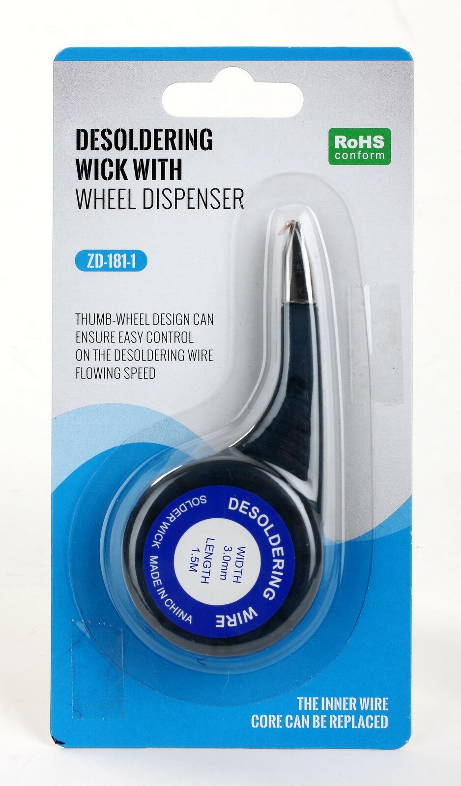 ZD-181-1 3.0mm Оплетка для удаления припоя