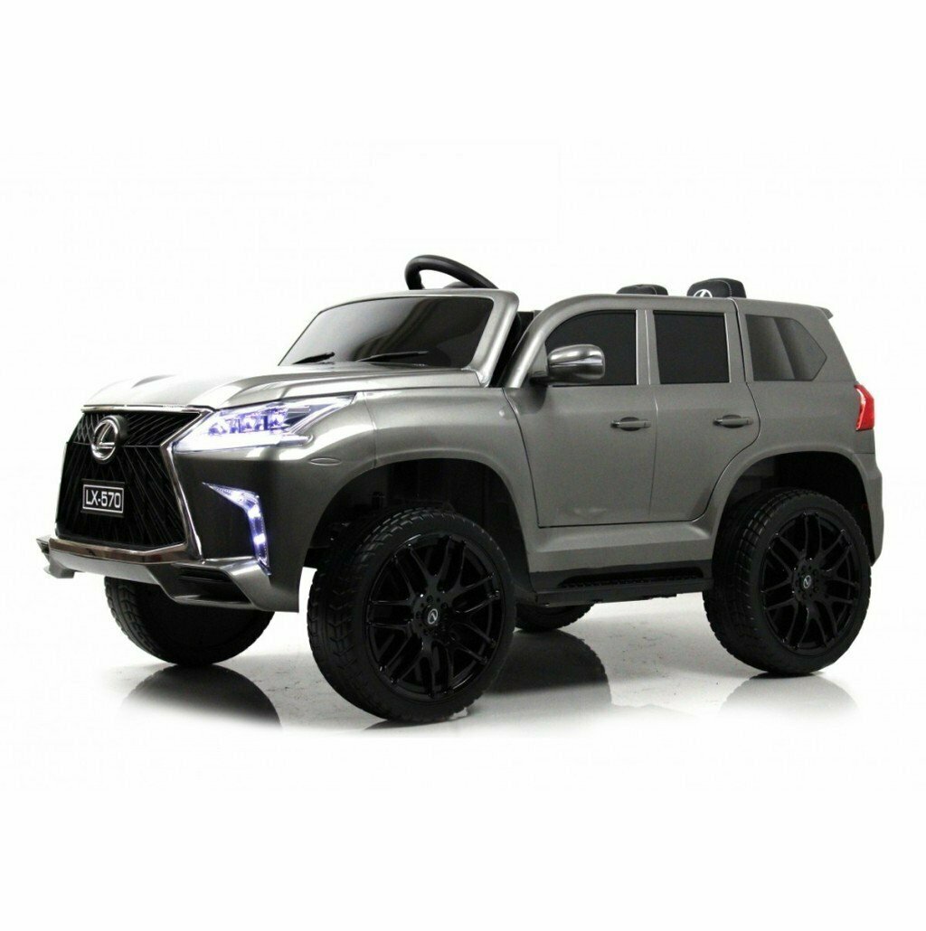 Детский электромобиль Lexus 570 2WD 12V, серый, привод задний