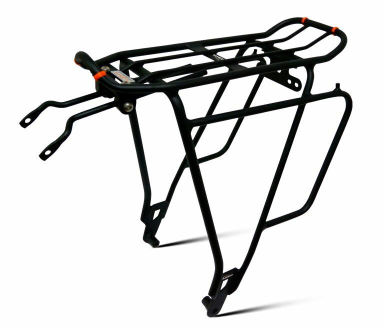 Багажник Ibera IB-RA 9 совместим с колесом 26-29" усиленное сварное крепление, алюминиевый черный