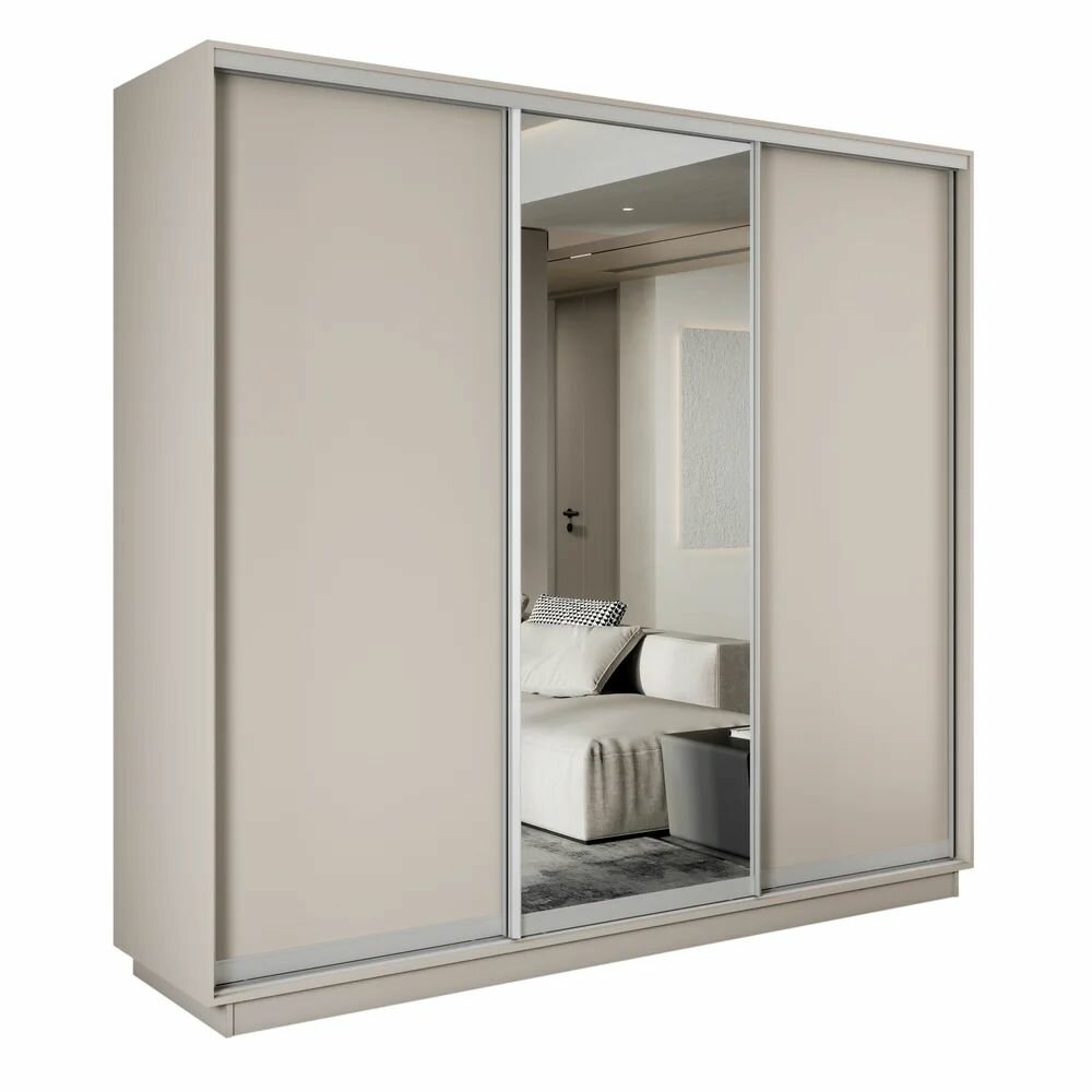 Шкаф-купе Экспресс 3х-дверный 1800*2400*600 2ЛДСП/зерк Кашемир