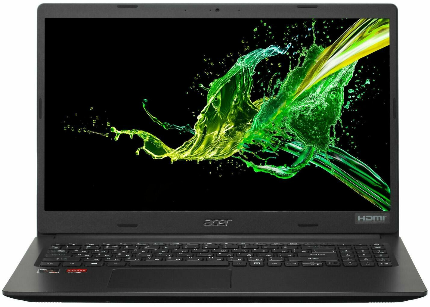 15,6" Ноутбук Acer Extensa 15 EX215-22-R00X (NX. EG9ER.01P) черный - 1920x1080, TN, AMD Ryzen 3 3250U, ядра: 2 x 2,6 ГГц, 8 ГБ, SSD 256 ГБ, AMD Radeon Vega 8, Windows 10 Pro
