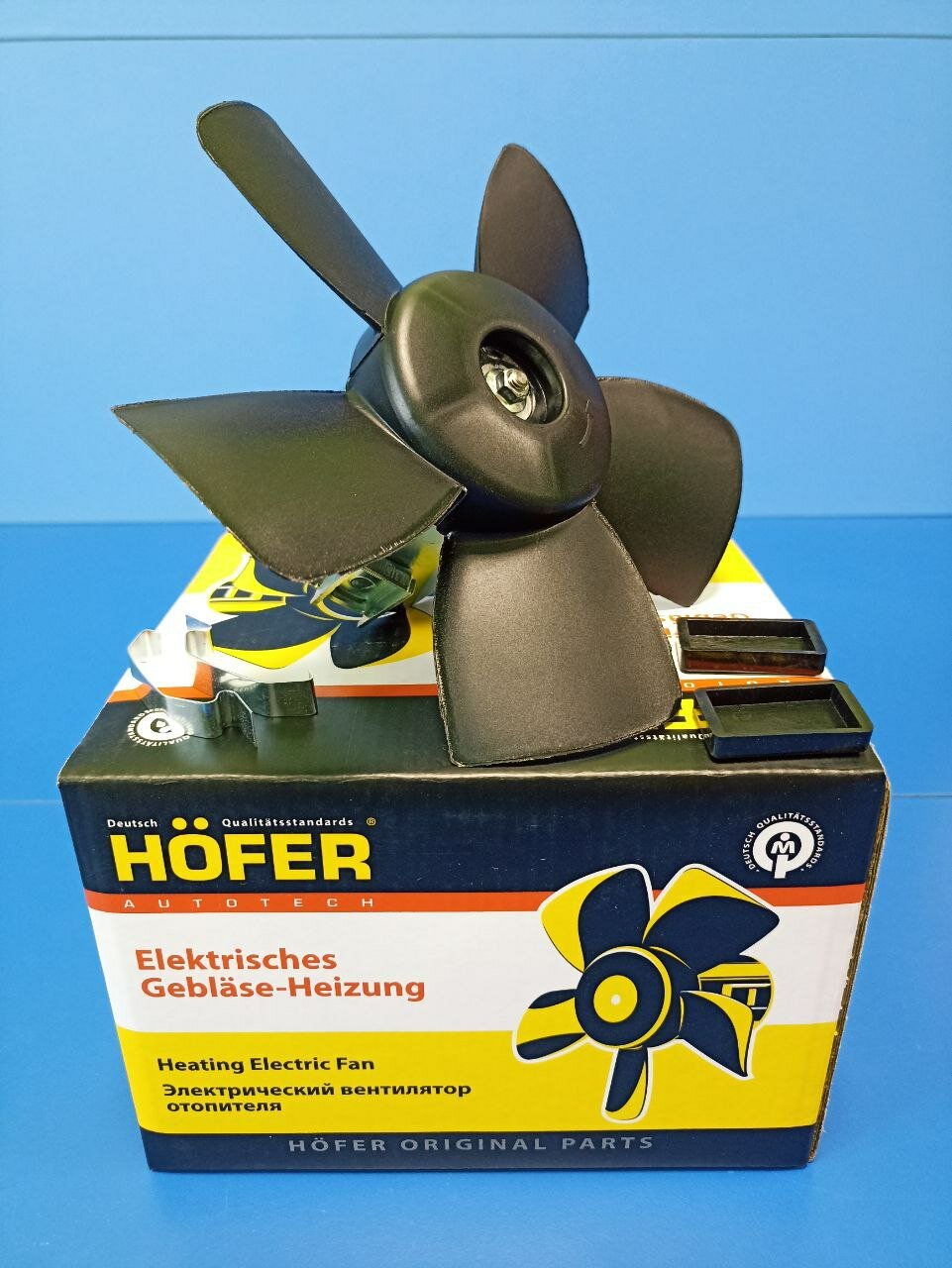 Мотор печки "HOFER" для автомобилей ВАЗ 2101-07, Нива, Ока (МЭ255)