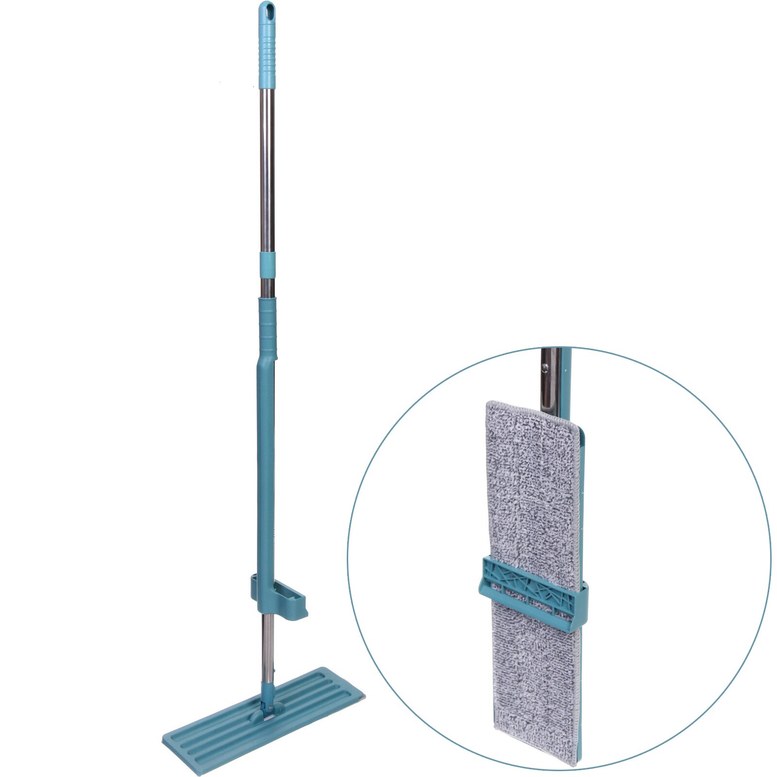 Швабра с отжимом «Мастер», две насадки микрофибры, для всех покрытий