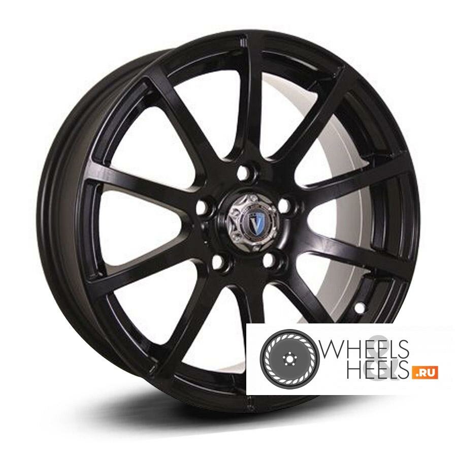 Диск автомобильный литой Venti 1603 16x6.5 4x100 et37 dia60.1 Черный глянцевый