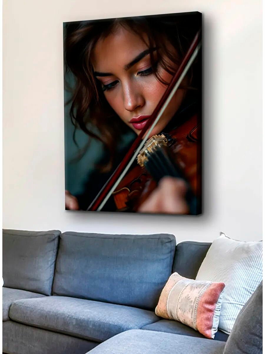 Картина "Скрипачка", модульная 30х40см 1шт.