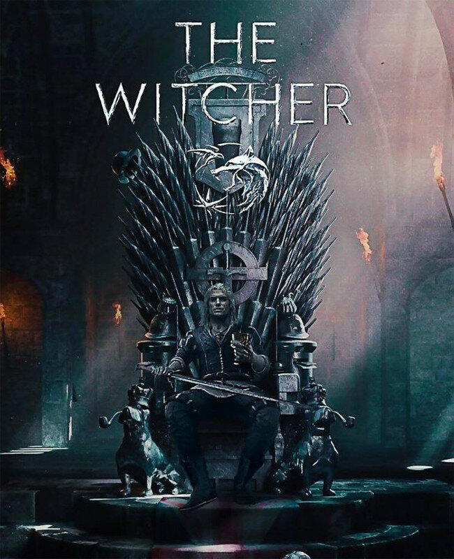 Алмазная мозаика "Ведьмак" 40*50 см, без рамы. Отлично подходит для дома, украшения, подарков, Рождества.