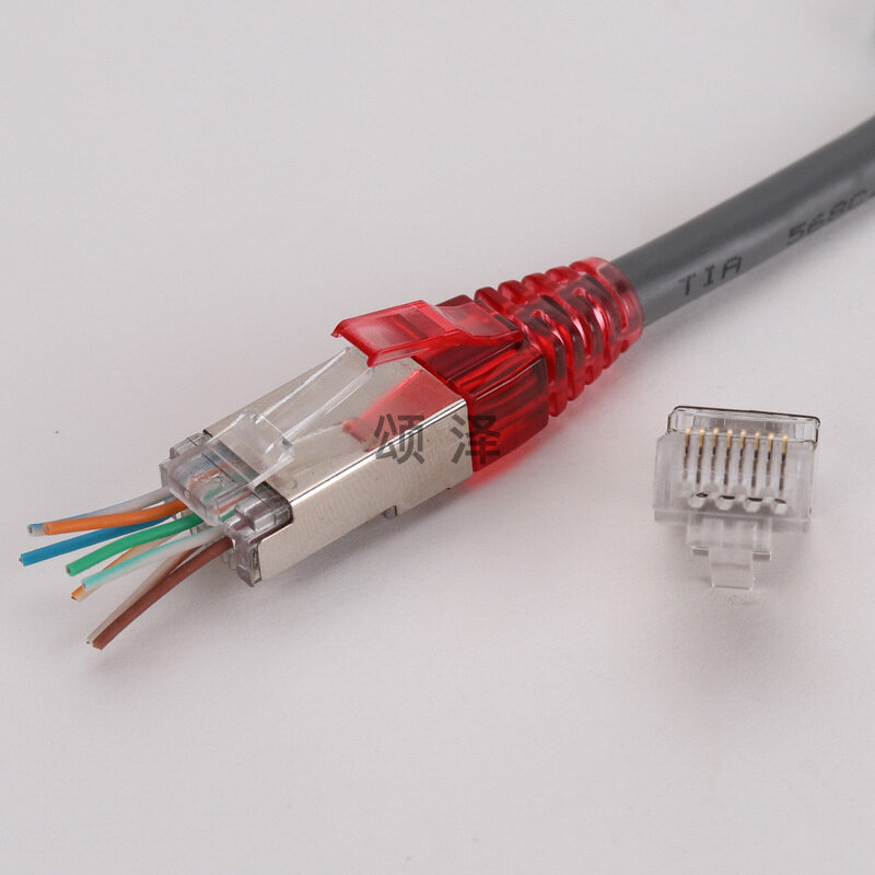 Сетевой кабель RJ45 Super Категория 5 Категория 6 с перфорированной кристаллической головкой Категор
