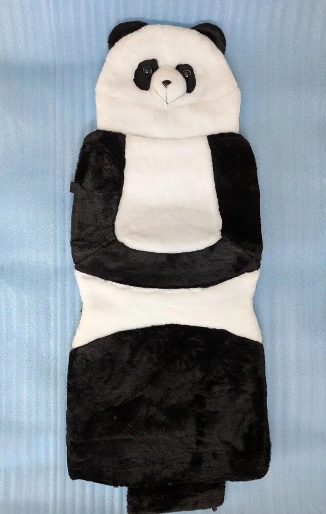 Накидка Панда, искусственный мех, для автомобильных сидений, 1 шт.