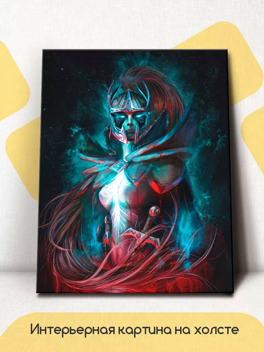 Картина на стену интерьерная Фантом Ассасин, Dota 2 45x60 см