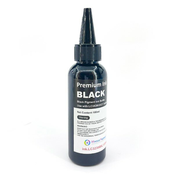 Чернила для Brother MFC-J2340DW, MFC-J3540DW, MFC-J3940DW (для заправки картриджей LC472BK, LC472XLBK), чёрные Black, пи