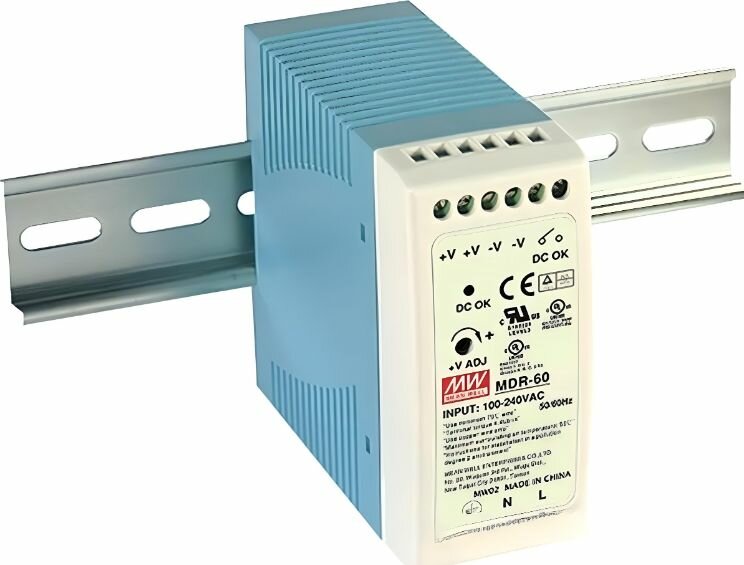 Импульсный источник питания NVV MDR 60W 24V (MDR-60-24) на DIN-рейку (Д)