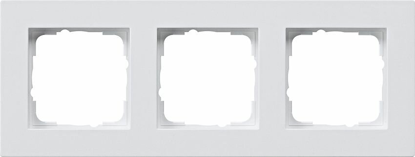 Gira Белый Рамка 3-ая заподлицо, 0213225