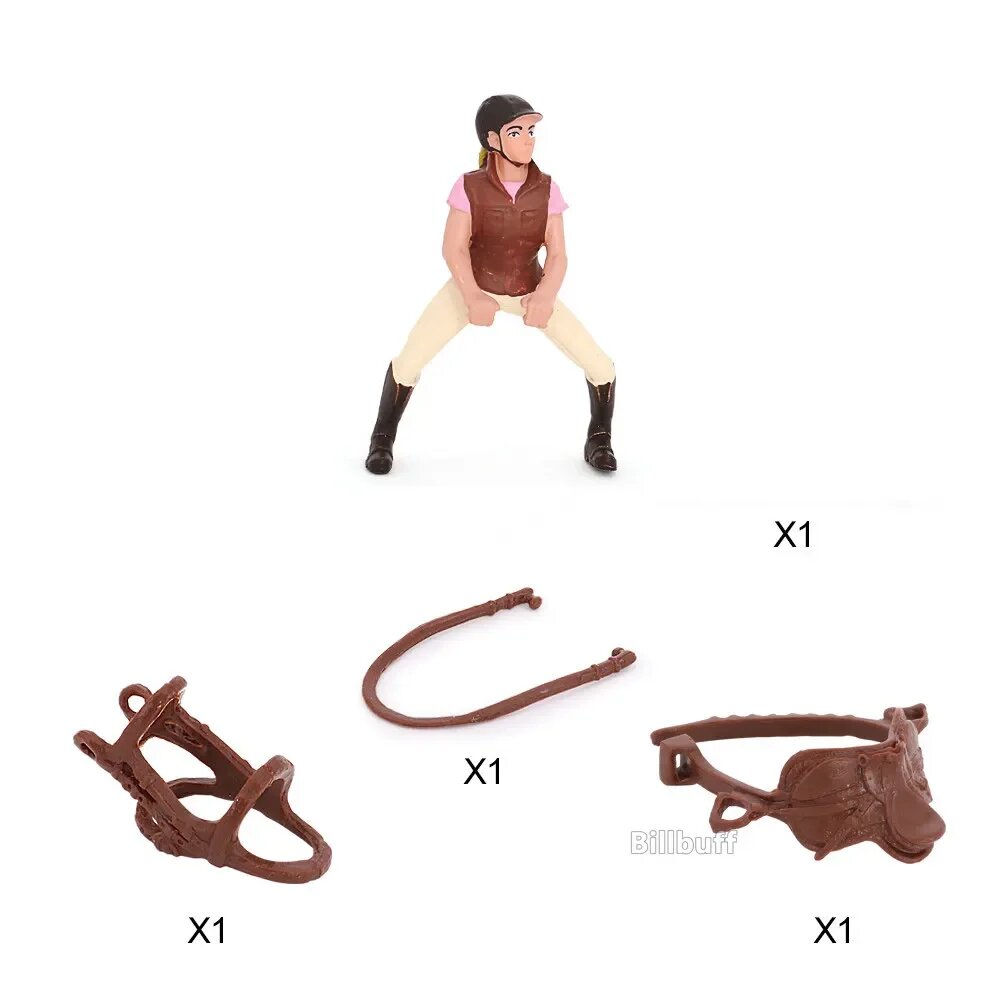 Фигурки животных HRDELAO Коричневый, horse figures