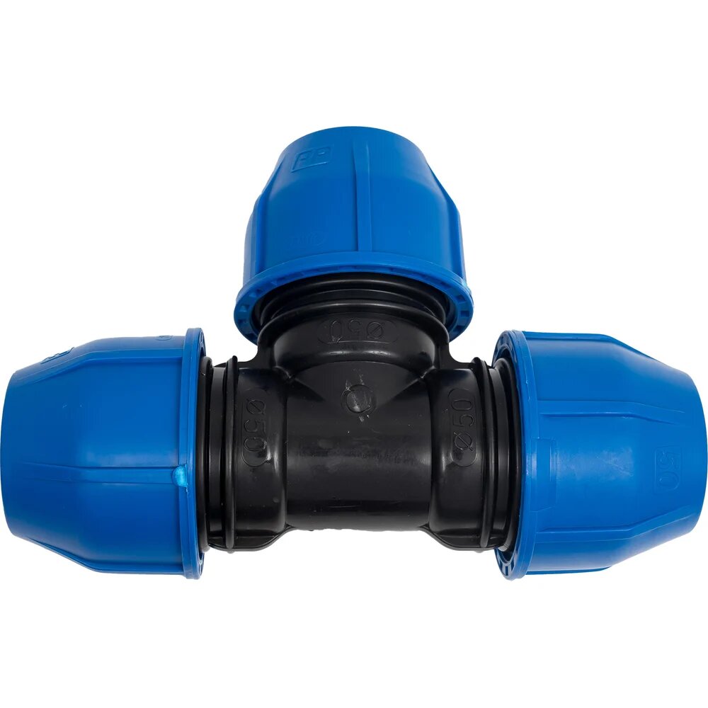 ООО "ПК АкваЭлемент" Тройник компрессионный 50x50 ПНД EL-F-04-50