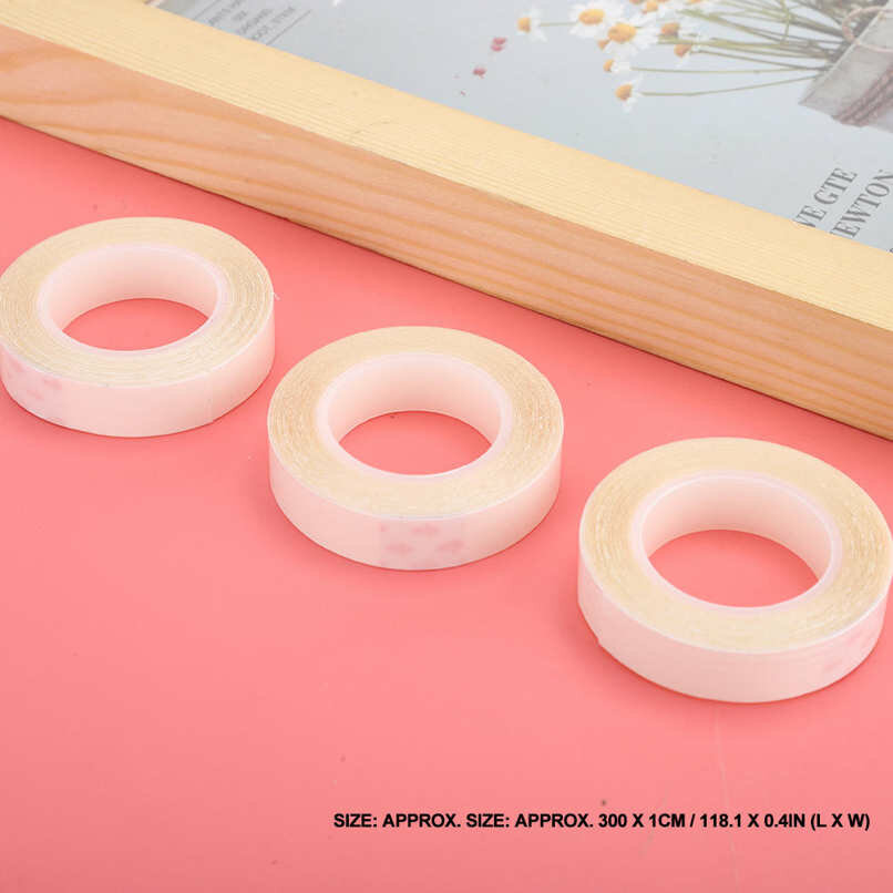 Клей для наращивания волос на париках 3 шт. 300 см x 1 см долговечный двухсторонний водостойкий прочный